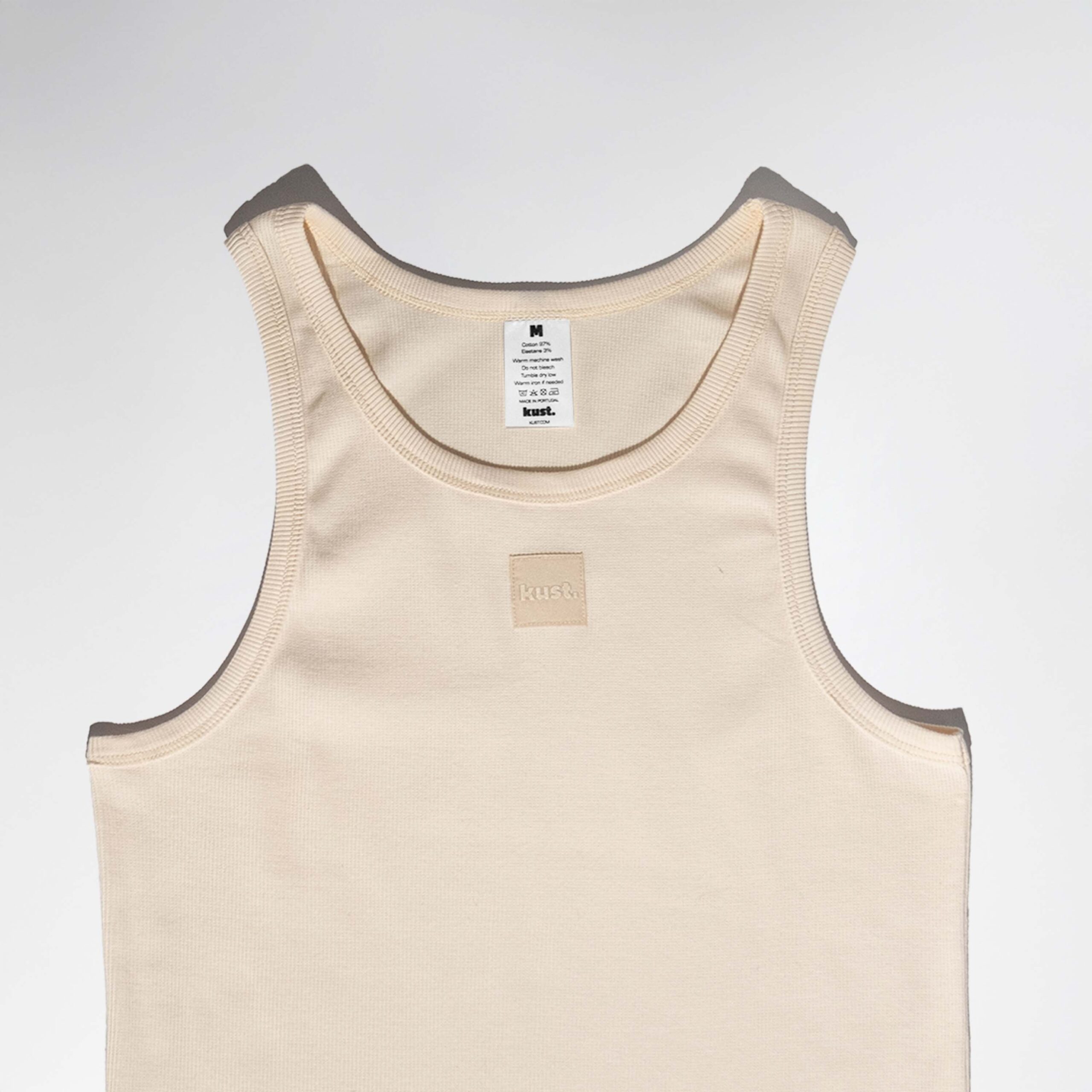 KUST. RIB TOP 02/ BONE WHITE DUO PACK - kust.